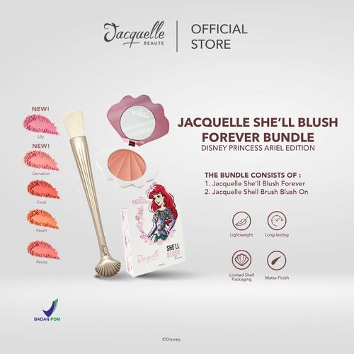 Promo Jacquelle She'll Blush Bundle - Blush On and Brush Disney Princess Ariel Shell - Kerang ...
