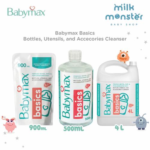 Jual Babymax Basics Bottle &Utensils Cleansers 900/4000 mL-Sabun Botol Bayi - 500 ml - Kota ...