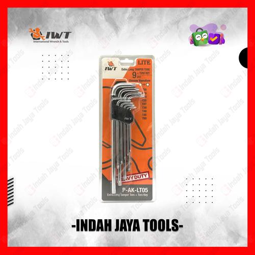 Jual IWT P-AK-LT05 Kunci L Bintang Set Kombinasi 9 Pcs Tamper Lobang Torx Extra Long Hex Key ...