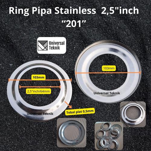 Jual Tapak pipa Ring pipa 2,5"inch stainless Steel Tangga 21/2" inch ...