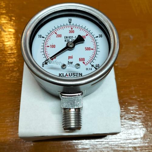 Jual pressure gauge 2,5 inch full ss model raket 0- 40 bar - Jakarta ...