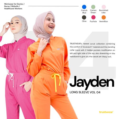 Promo [SCRUBS JAYDEN] LENGAN PANJANG 4 Scrub / Baju Jaga Perawat ...