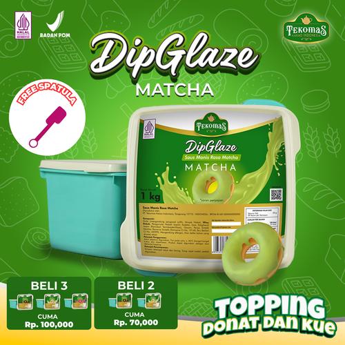 Jual TEKOMAS - Dip Glaze Rasa Matcha/Green Tea 1 Kg ECO Topping Donut ...
