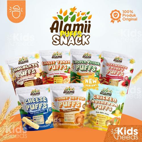 Jual ALAMII PUFFS SNACK CHEESE / PEANUT BUTTER / GOLDEN VEGGIE ...