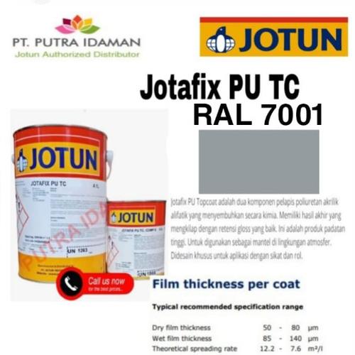 Jual JOTUN CAT POLYURETHANE JOTAFIX PU TC 5 LITER CAT JOTUN MARINE RAL ...
