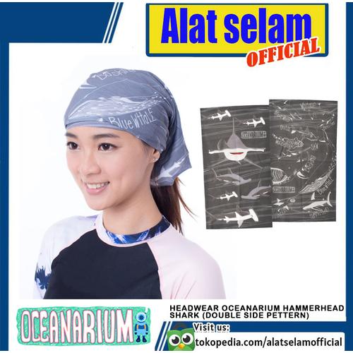 Jual Headwear Oceanarium Hammerhead Shark Bandana Headband Scraf Motif ...