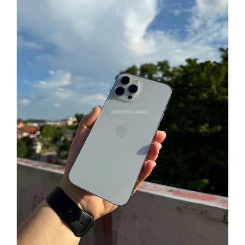 Jual APPLE IPHONE 12 PRO MAX SILVER 512GB ORIGINAL MULUS MANTAP FULLSET ...