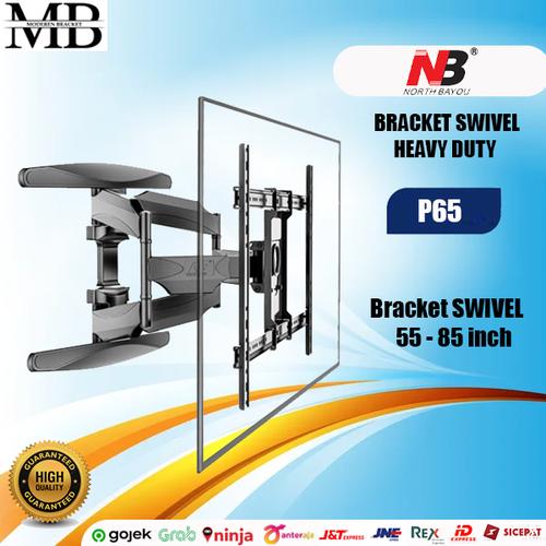 Jual NORTH BAYOU NBP65 NB P65 Bracket TV Swivel HEAVY DUTY 55 - 85 inch NB BRACKET BREKET BRAKET ...