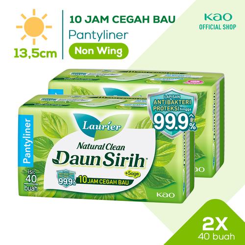 Promo Laurier Natural Clean 40s Twinpack - Pantyliner Daun Sirih Non ...