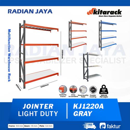 Promo KJ1220 Frame Abu Series Jointer Rack Gudang Besi 2Meter Panjang 1 ...