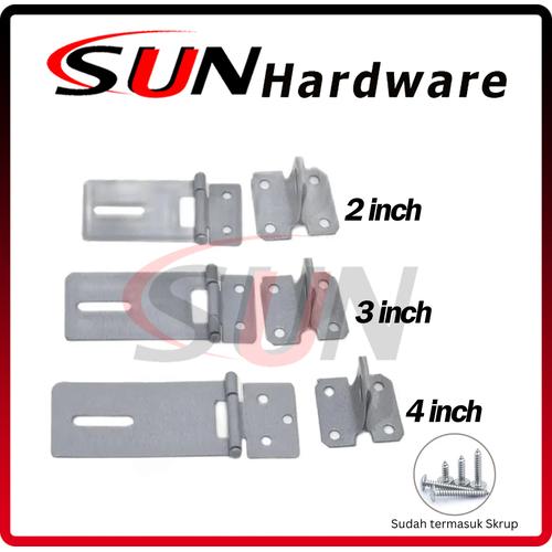 Jual Overpal Gembok Plat 2 3 4 Inch Tempat Cantolan Engsel Pintu Gudang ...