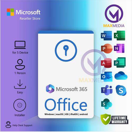 Promo Office 365 Original 5 Device Lifetime - Lftime+OneDrive - Jakarta ...