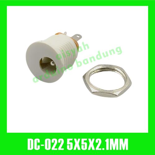 Promo DC-022 DC Power Supply Jack Socket with nut power socket 5.5 x 2.1MM - Kota Bandung ...