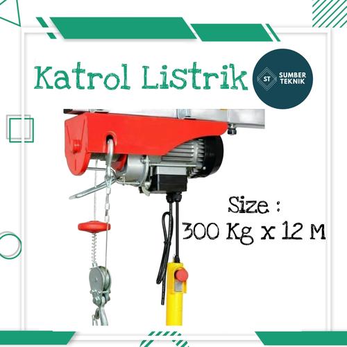 Jual Mini Electric Rope Hoist 300 Kg x 12 Meter Takel Katrol Listrik ...