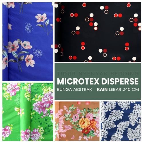 Promo KAIN MICROTEX DISPERSE BUNGA TABUR ABSTRAK KAIN SPREI METERAN ...