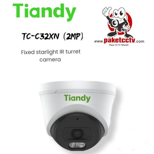 Jual TIANDY TC-C32XN 2MP Fixed Starlight IR Turret Camera - Jakarta ...