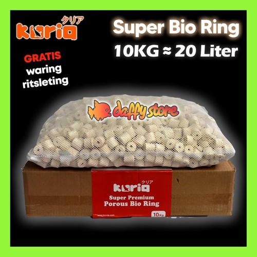 Jual Kuria Super Bio Ring 10 KG Box Dus media filter bioring premium ...