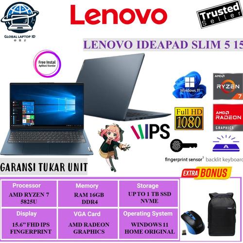 Jual [READY STOK] LAPTOP DESIGN LENOVO IDEAPAD SLIM 5 15 AMD RYZEN 7 ...