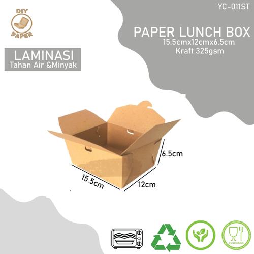 Jual PAPER DELI BOX FOOD (MODEL 1 UKURAN M TYPE: YC-011ST KRAFT 325 GSM ...