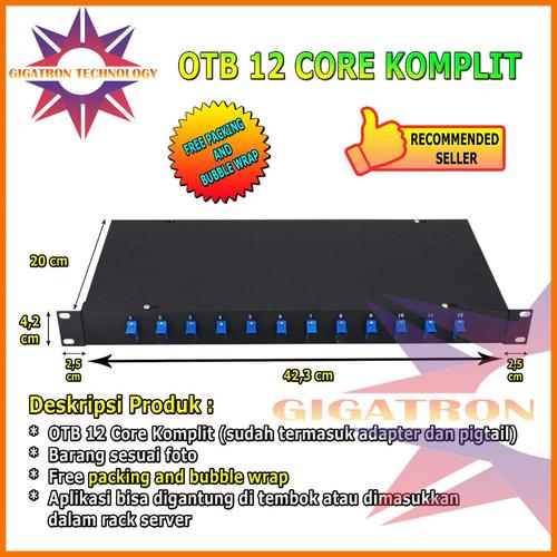 Jual OTB 12 Core SC UPC Single Mode Fullset ODF 12 Core SC Fiber Optic FTTH Include Pigtail Siap ...