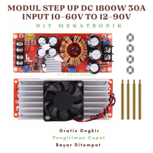 Jual Modul Step Up DC 1800W 30A Input 10-60V To 12-90V High Power Boost ...