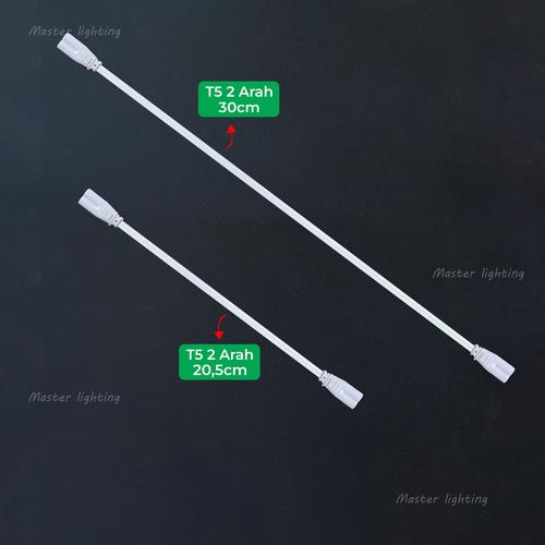 Jual Socket / soket T5 T4 T8 sambungan fiting kabel 2 Lampu konektor 8 ...