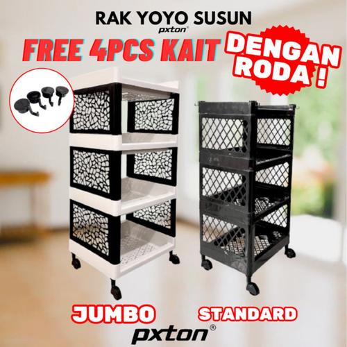 Jual RAK YOYO PXTON / Rak Serbaguna roda / RAK PLASTIK / LEMARI PAKAIAN ...