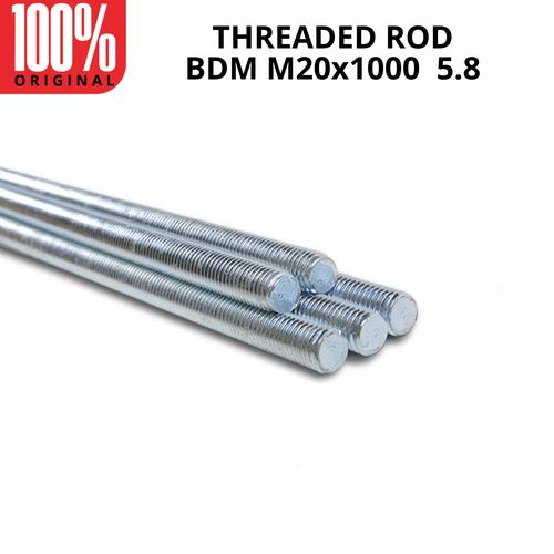 Jual Asdrat Baja 5.8 M20 x 1000 mm Stud bolt / Long drat Galvanis ...