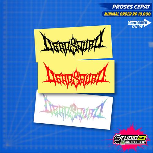Jual Stiker Cutting DEADSQUAD Logo baru, stiker dead squad Hologram ...