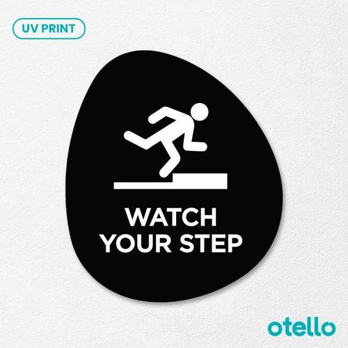 Jual ADA Watch Your Step Signage Board Akrilik Tempel Dinding Papan ...