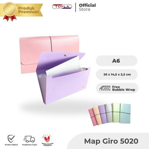 Jual TOPLA Map Giro 5020 tempat dokumen giro nota cek kwitansi murah ...