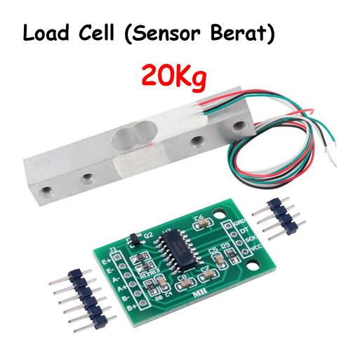 Jual Load Cell 20Kg Weight Sensor Berat HX711 Tekanan Timbangan 20 Kg ...