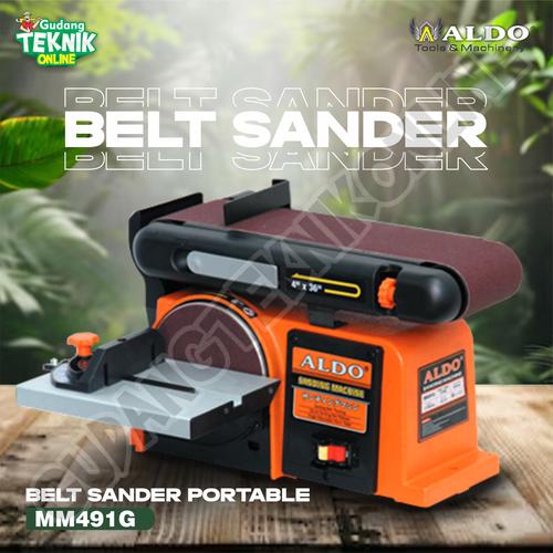 Jual Mesin Belt Sander Duduk Portable ALDO MM-491G / Mesin Amplas ...