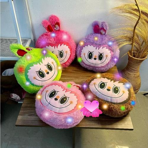 Jual Bantal Kepala Boneka Labubu Karakter Viral - Cream, Non LED - Kab ...