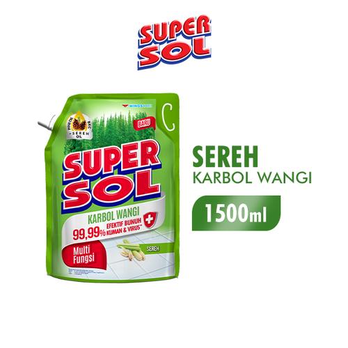 Promo Supersol Karbol Wangi Sereh 1500 ml - - Wings Official Store ...