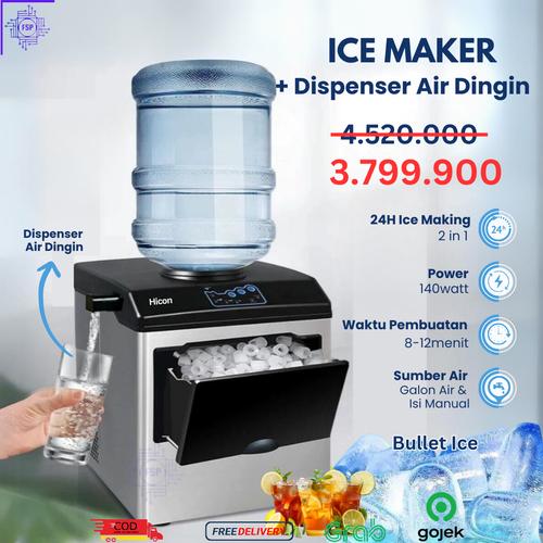 Promo Mesin Es Batu Tube Kristal 30Kg/24jam Ice Maker Machine Cafe ...