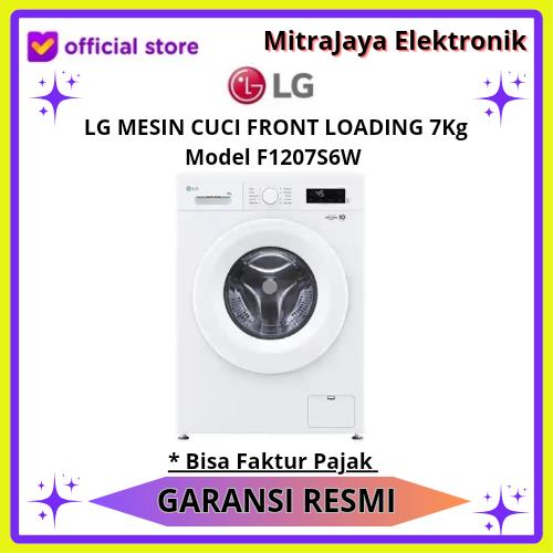 Promo LG F1207S6W / FB1207S6W MESIN CUCI FRONT LOADING 7KG INVERTER ...