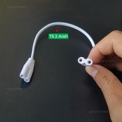 Jual Socket Soket T5 T4 T8 Sambungan Fiting Kabel 2 Lampu Konektor 8