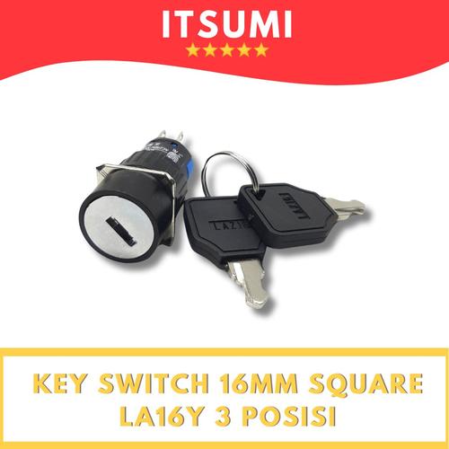 Jual Key Switch 16mm Square LA16Y 3 Posisi - Kota Tanjung Pinang ...