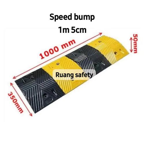 Jual RUBBER SPEED BUMP / POLISI TIDUR KARET 1METER 5CM / SAFETY TRAFFIC ...