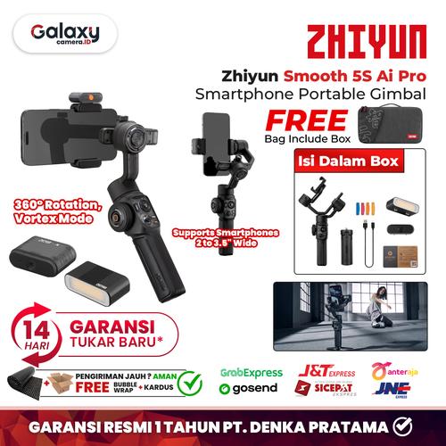 Promo Zhiyun Smooth 5S AI Pro Smartphone Portable Gimbal 3-Axis Stabilizer Garansi Resmi Cicil 0 ...