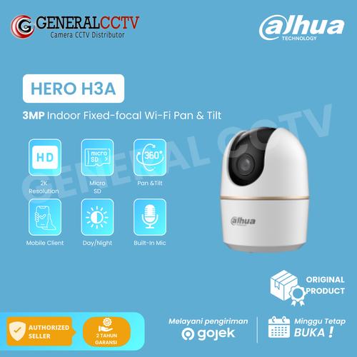 Promo Dahua Hero H3A 3MP Series IP Camera WI-Fi Pan & Tilt Camera ...