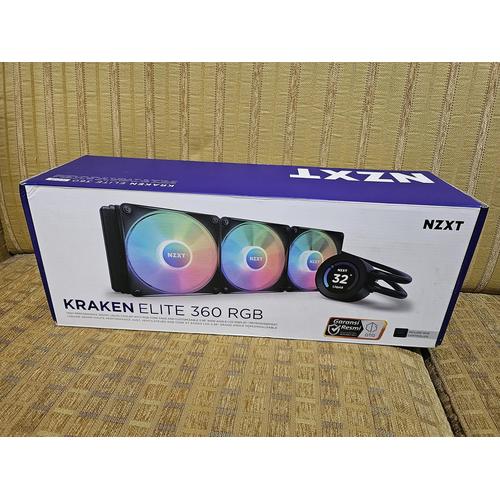 Jual NZXT KRAKEN ELITE 360 RGB - AIO Liquid Cooling - BLACK - Kota ...