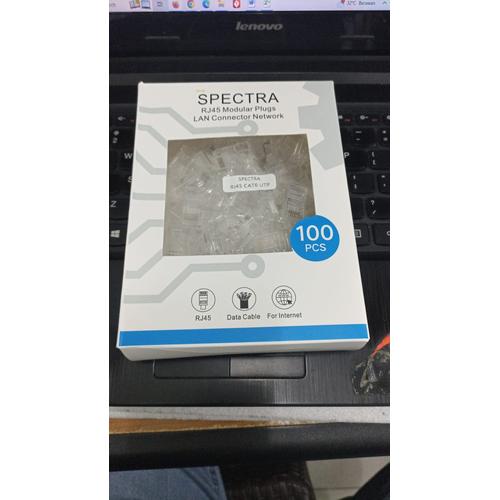 Jual Konektor Rj45 Cat.5e Spectra Isi 100 Connector Rj 45 UTP Cat.6 ...