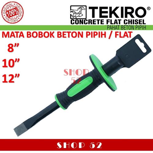 Jual TEKIRO Pahat Beton Pipih 8 10 12 inch Concrete Flat Chisel 8" 10 ...