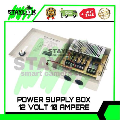 Promo POWER SUPPLY 12V 10A BOX CCTV PSU BOX PANEL - Jakarta Barat ...