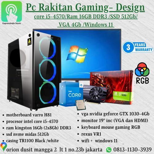 Jual PC RAKITAN Gaming - Design murah fullset intel core i5-4560 atau ...