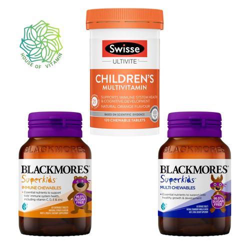 Jual Blackmores Superkids Multi Chewables Chewable 60 Gummies Immune Swisse Children Children's ...