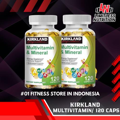 Promo USA MULTIVITAMIN & MINERAL - 120 Capsule Import With Vitamin D3 ...