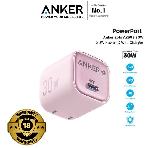 Jual ANKER ZOLO 30w Type-C Super Fast Charging 2024 ,Original, PLUG US ...